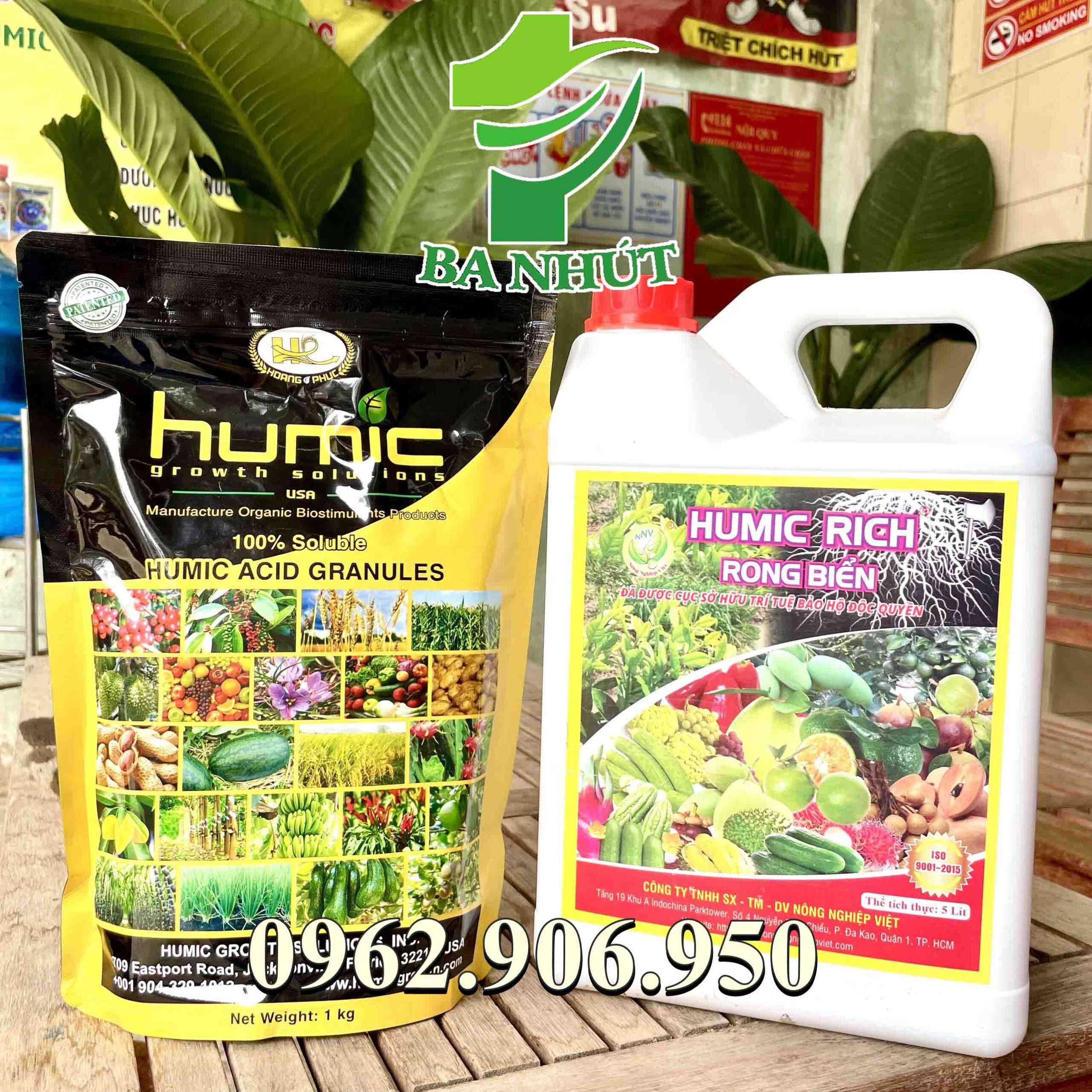 Combo HUMIC MỸ 1kg Và HUMIC RICH RONG BIỂN 5 Lít – Dưỡng Cây Khỏe, Ra ...