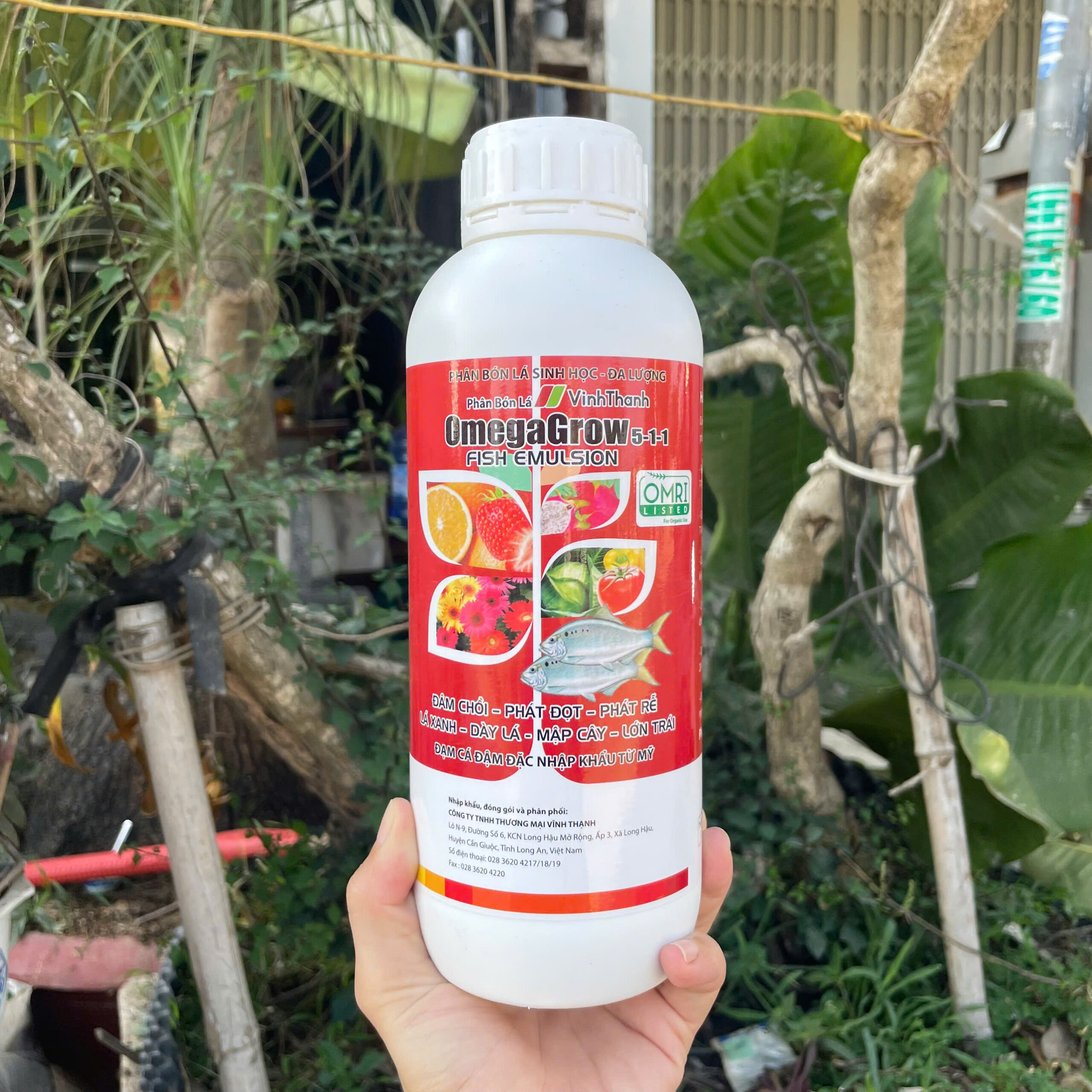 Đạm Cá Cao Cấp OMEGA GROW 5-1-1 Chai 1 Lít Hàm Lượng Amino Acid Cao ...