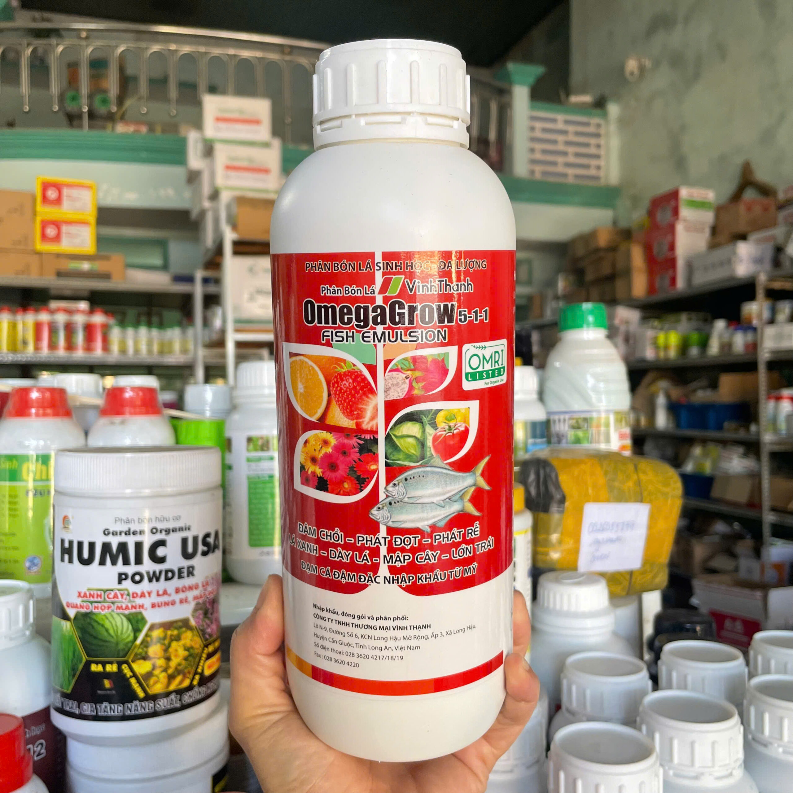 Đạm Cá Cao Cấp OMEGA GROW 5-1-1 Chai 1 Lít Hàm Lượng Amino Acid Cao ...